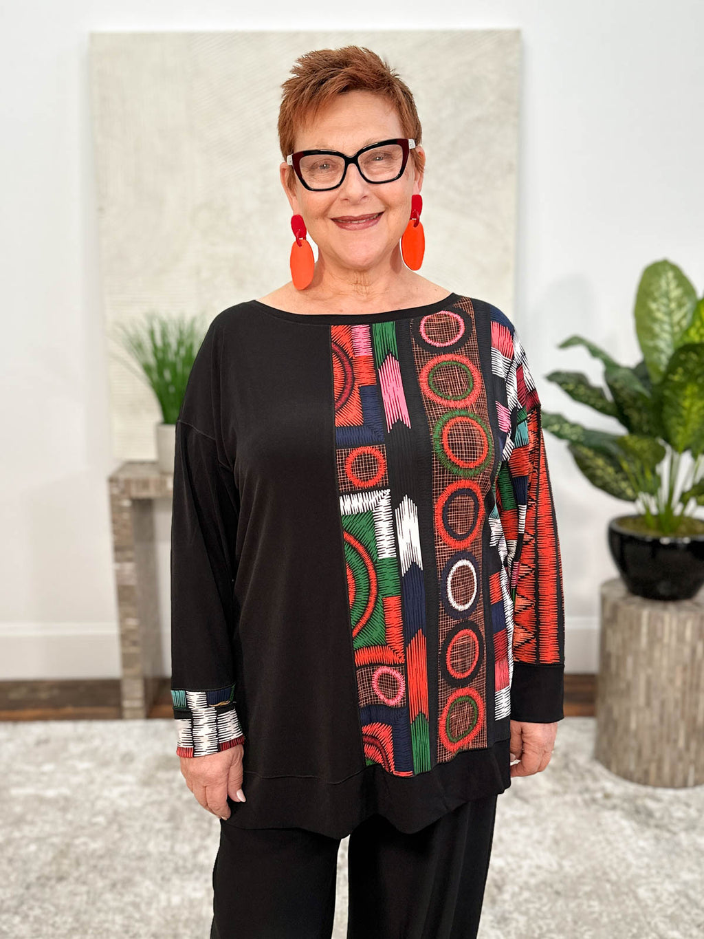 Eva Varro Kombu Tunic, Iggy/Black – Statement Boutique